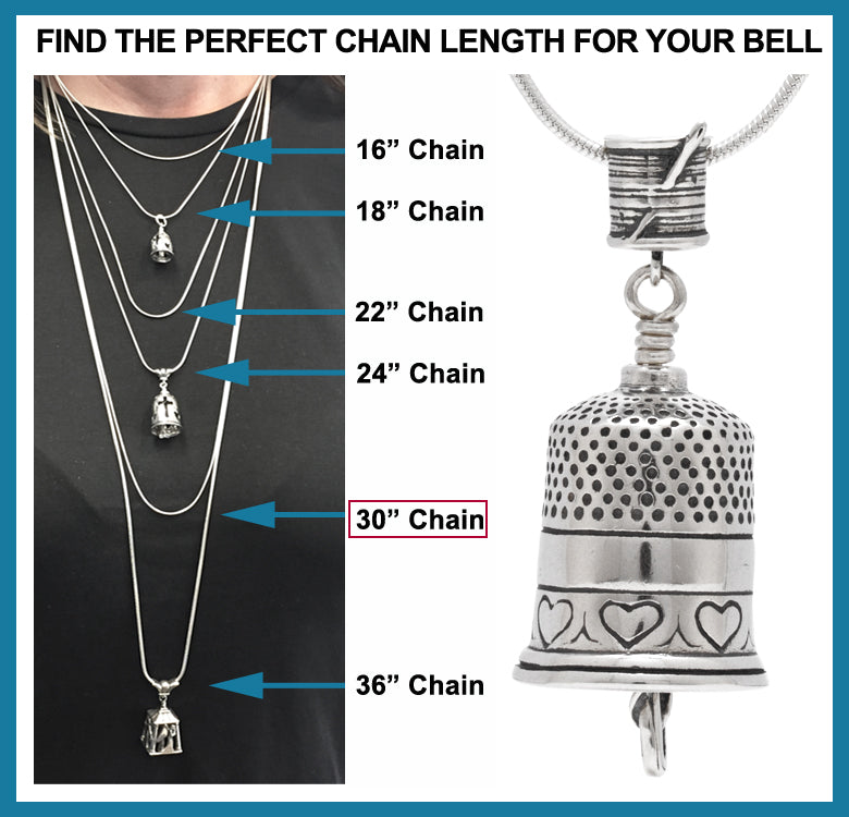 Thimble Sterling Silver Bell Pendant - Handcrafted Quilters Gift – The ...