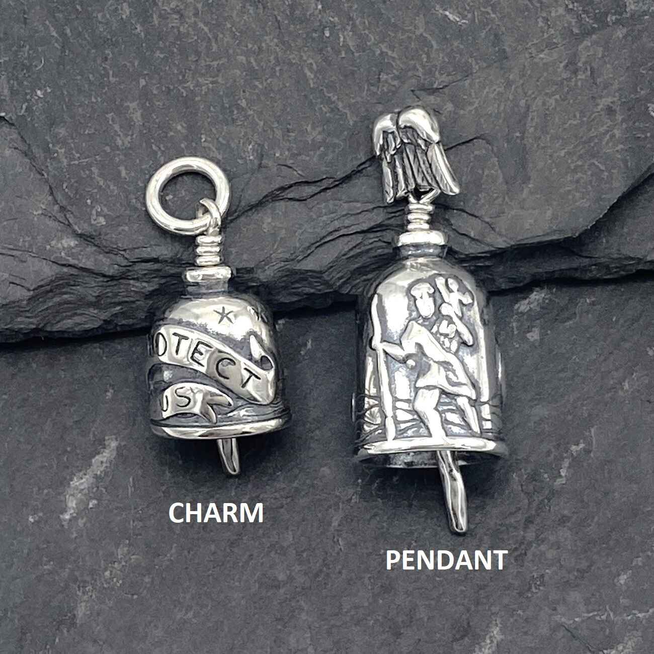 St. Christopher Bell Silver Pendant - Carry me safe – The Bell Collection