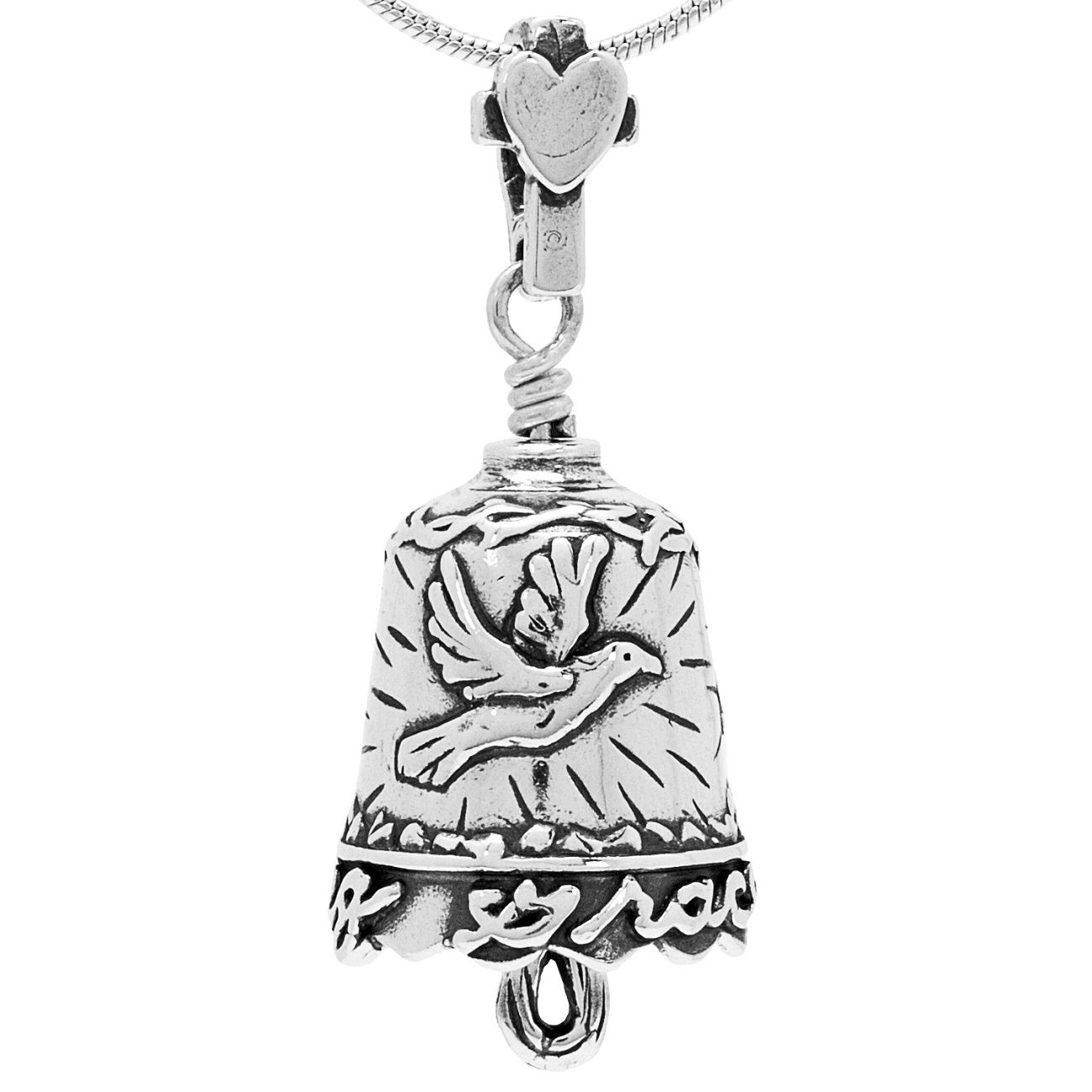 Amazing Grace Sterling Silver Bell Pendant - A Unique Gift Of Faith ...