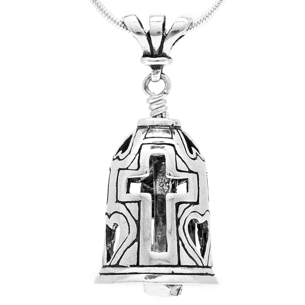 The Unique Gift To Celebrate Faith A Silver Bell of Christ Pendant ...