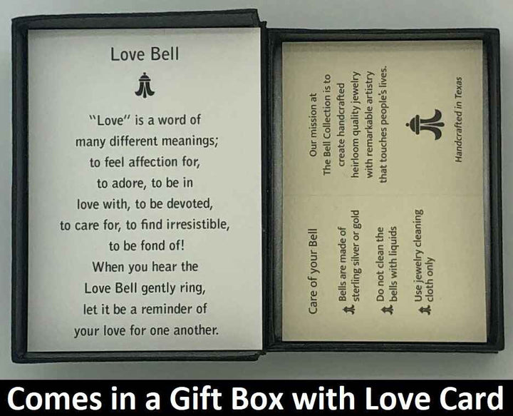 Love Bell Silver Pendant - Romantic Handcrafted Gift Of Love – The Bell ...